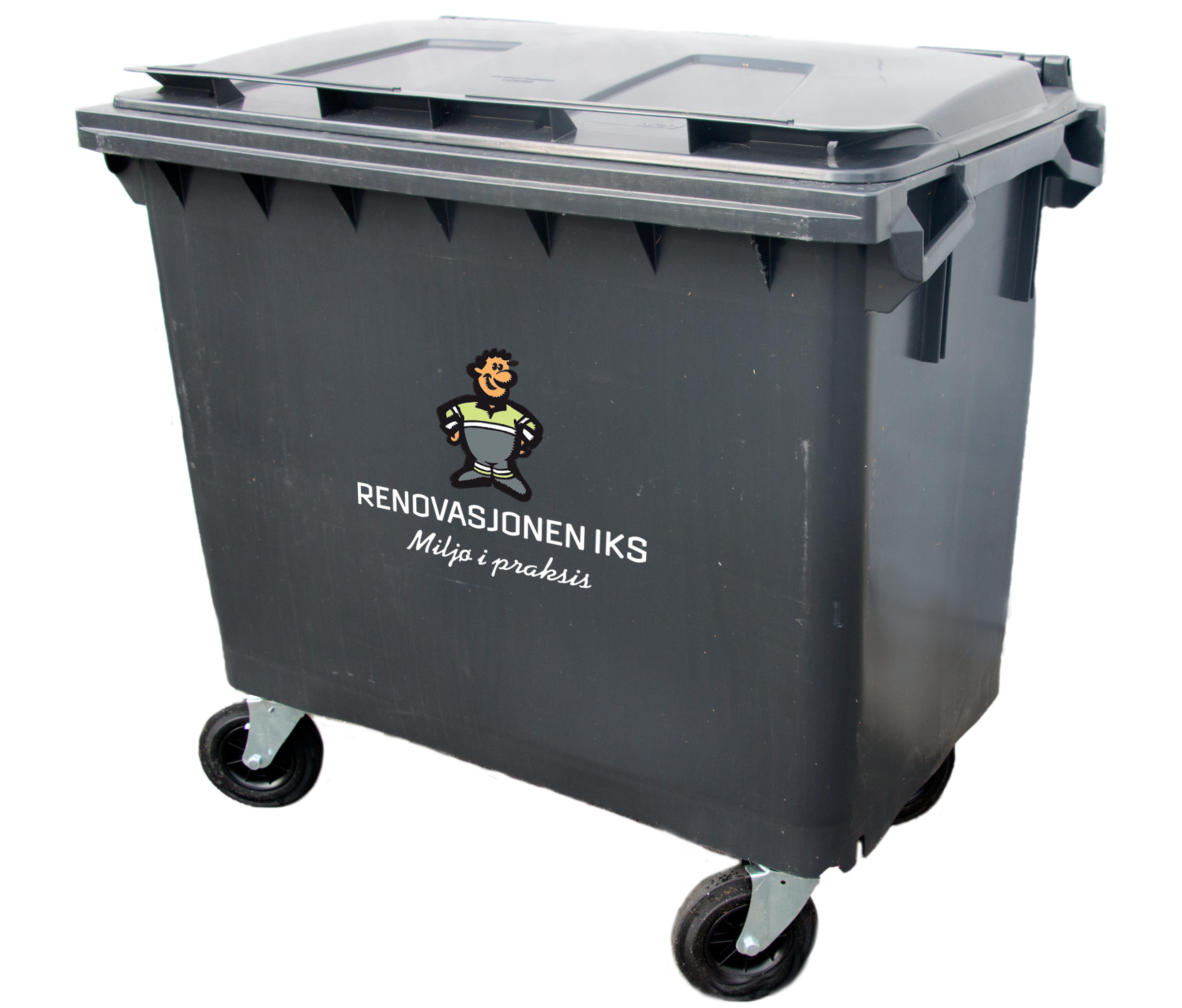 660 liter sort avfallsbeholder - Renovasjonen IKS
